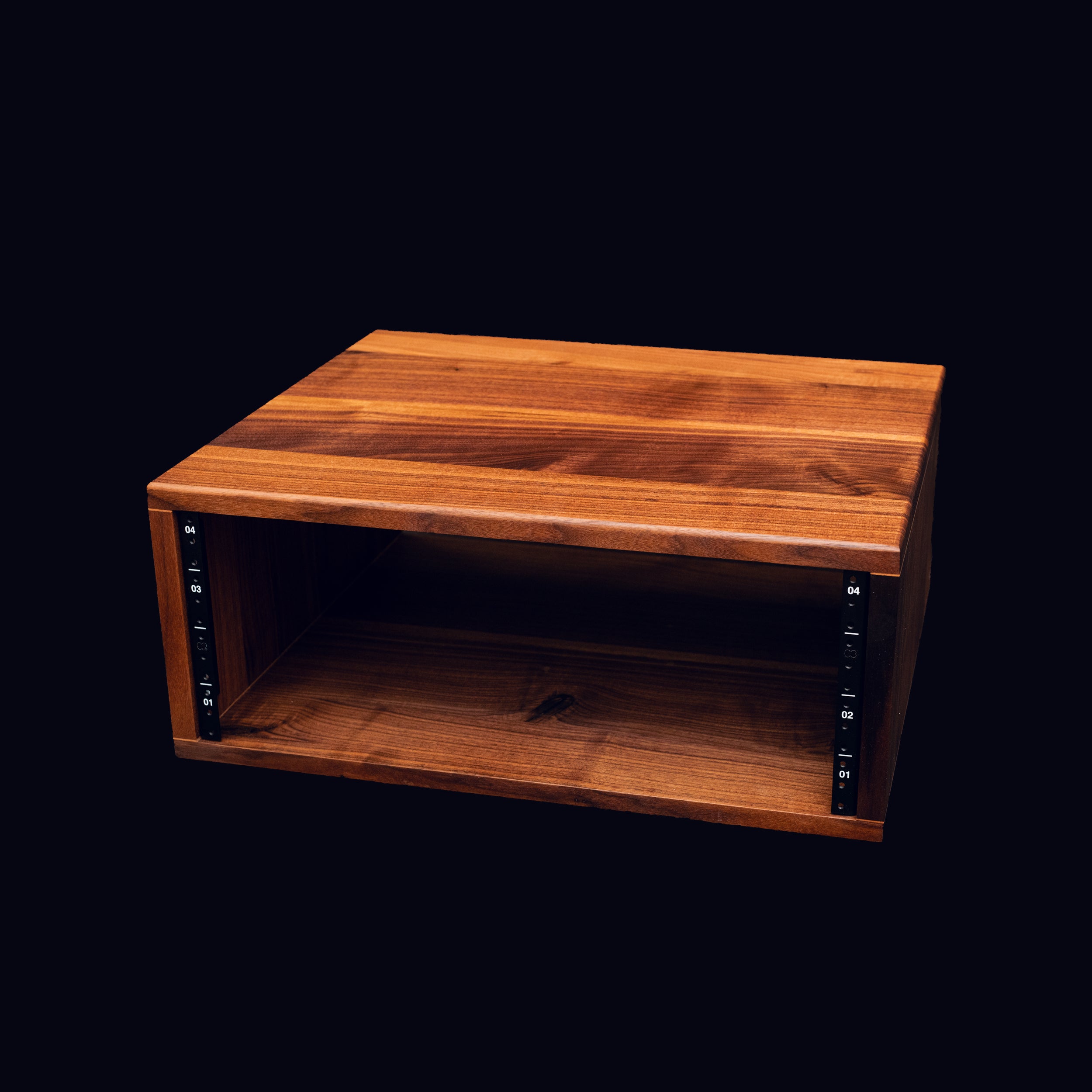 Black Walnut Audio Rack – Hoboken Wood Company